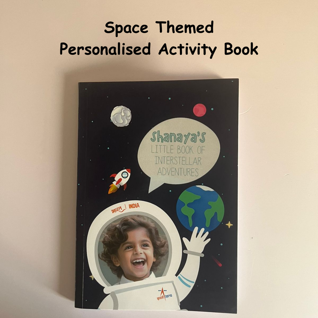 Personalised Space Themed Activity Book – Elemeno Kids India