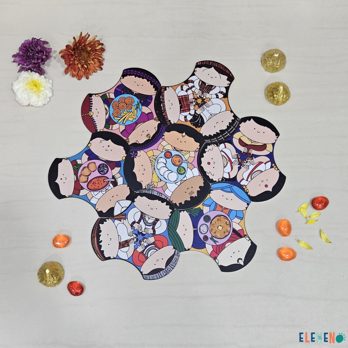 Cultural Coasters - Families of India – Elemeno Kids India